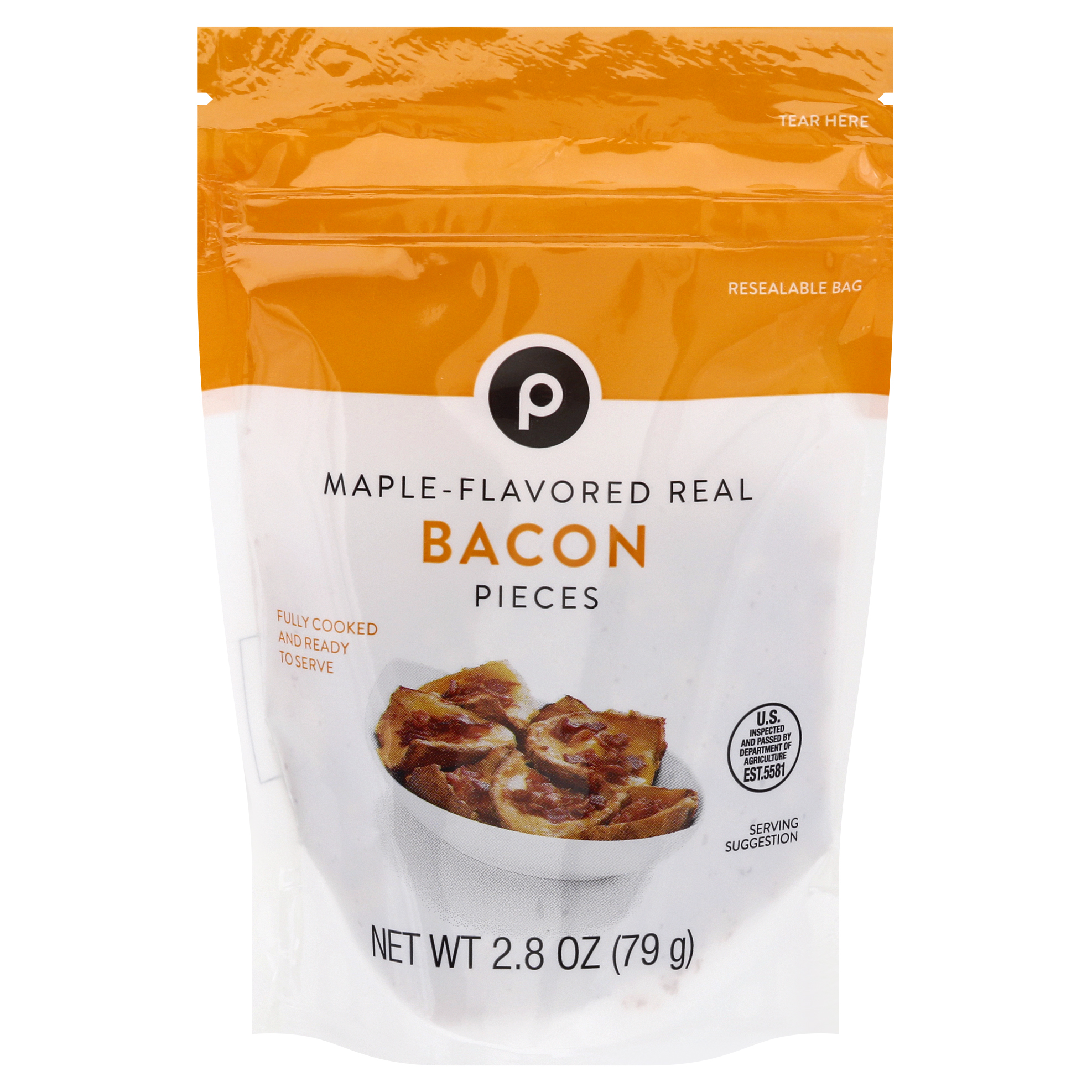 Publix Real Maple-Flavored Bacon Pieces 2.8 oz Pouch