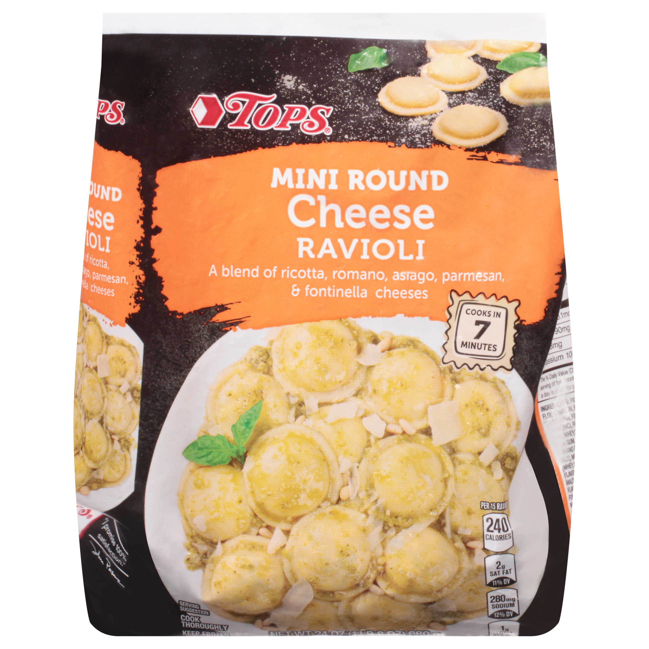 Tops Mini Round Cheese Ravioli 24 oz