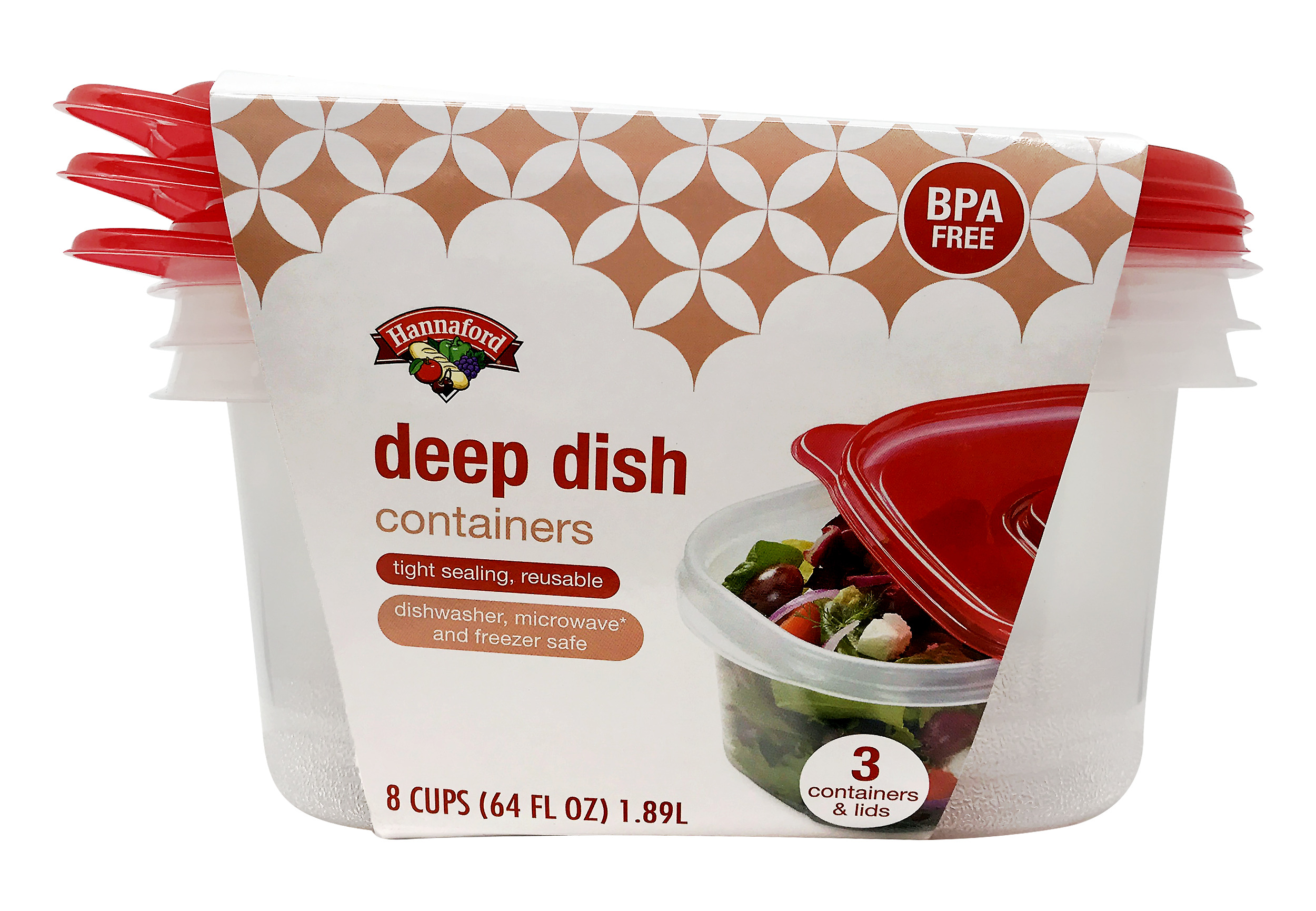 Hannaford Deep Dish Containers