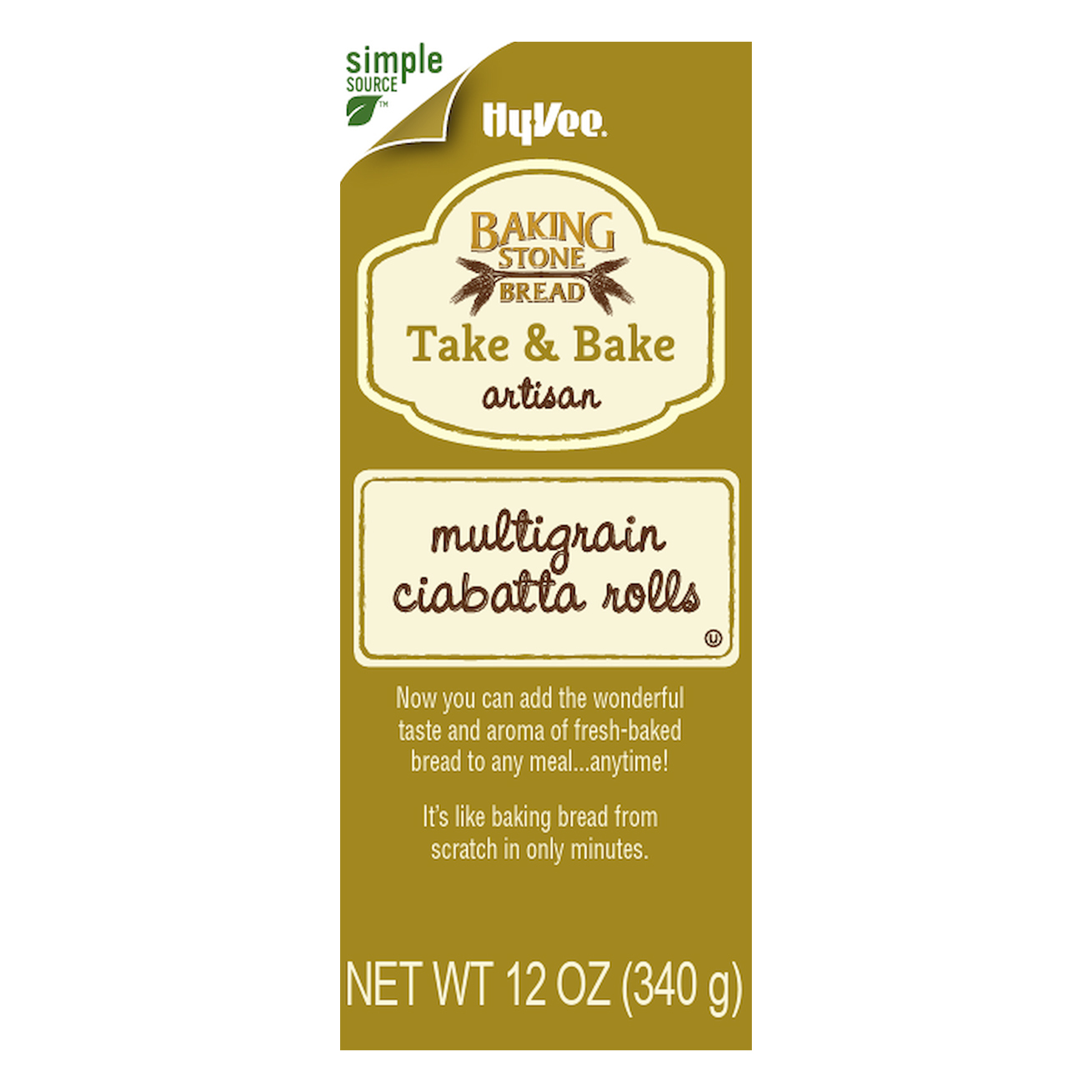 Hy-Vee Baking Stone Bread Multigrain Ciabatta Rolls 12 oz