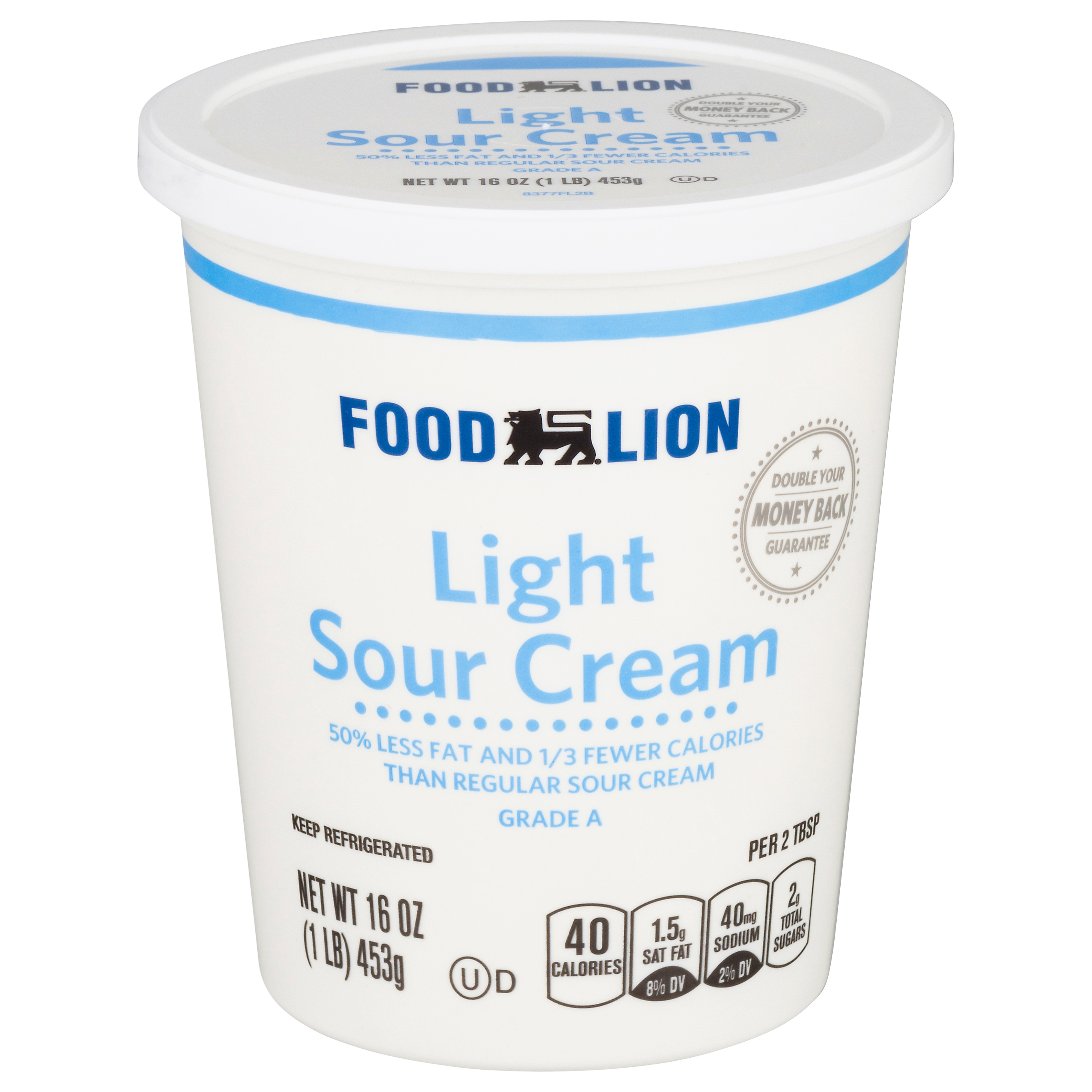 Food Lion Light Sour Cream 16 oz Cup\tub