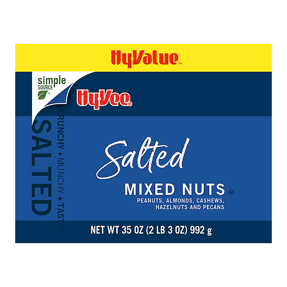 Hy-Vee Salted Mixed Nuts 35 oz Jar