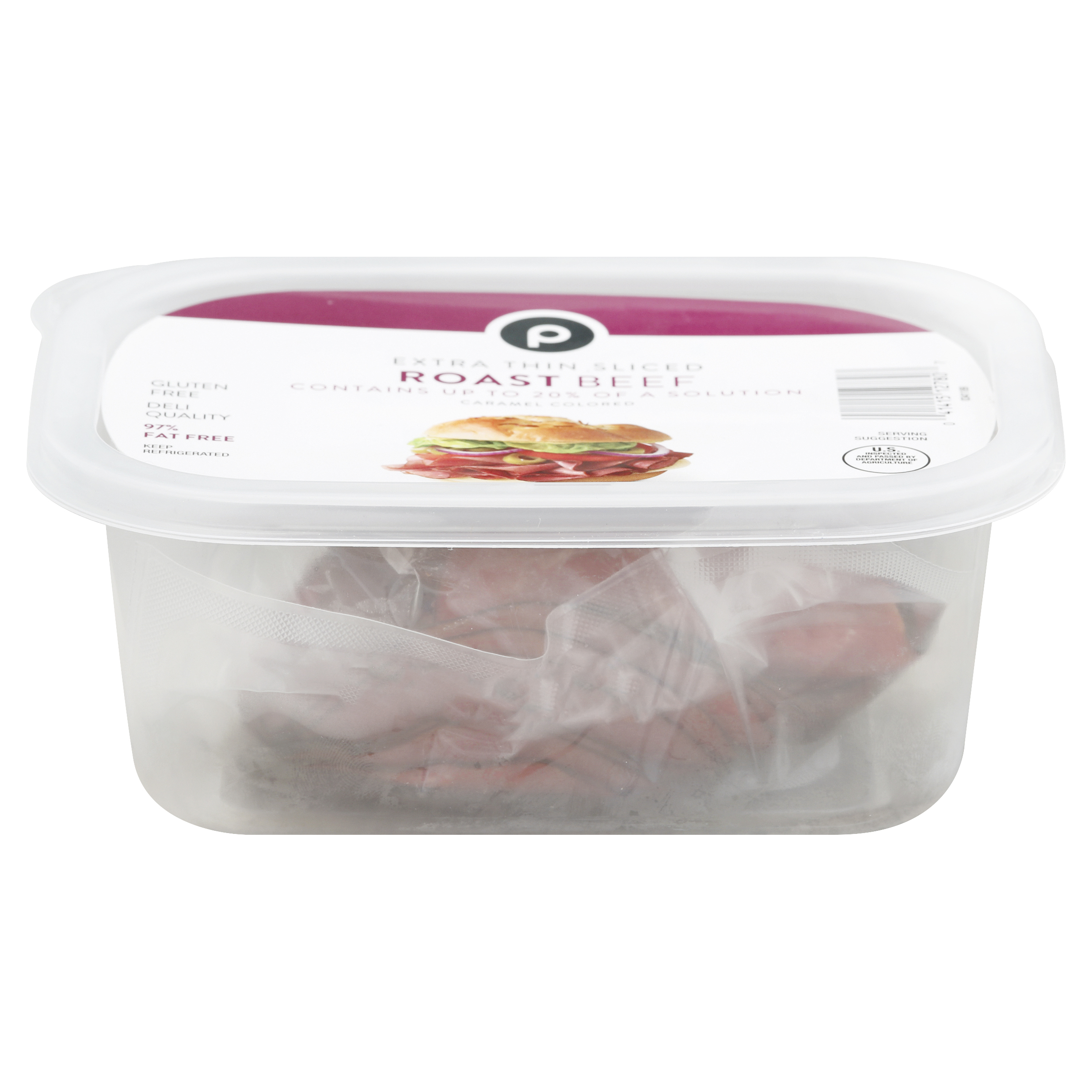 Publix Extra Thin Sliced Roast Beef 7 oz CONTAINER