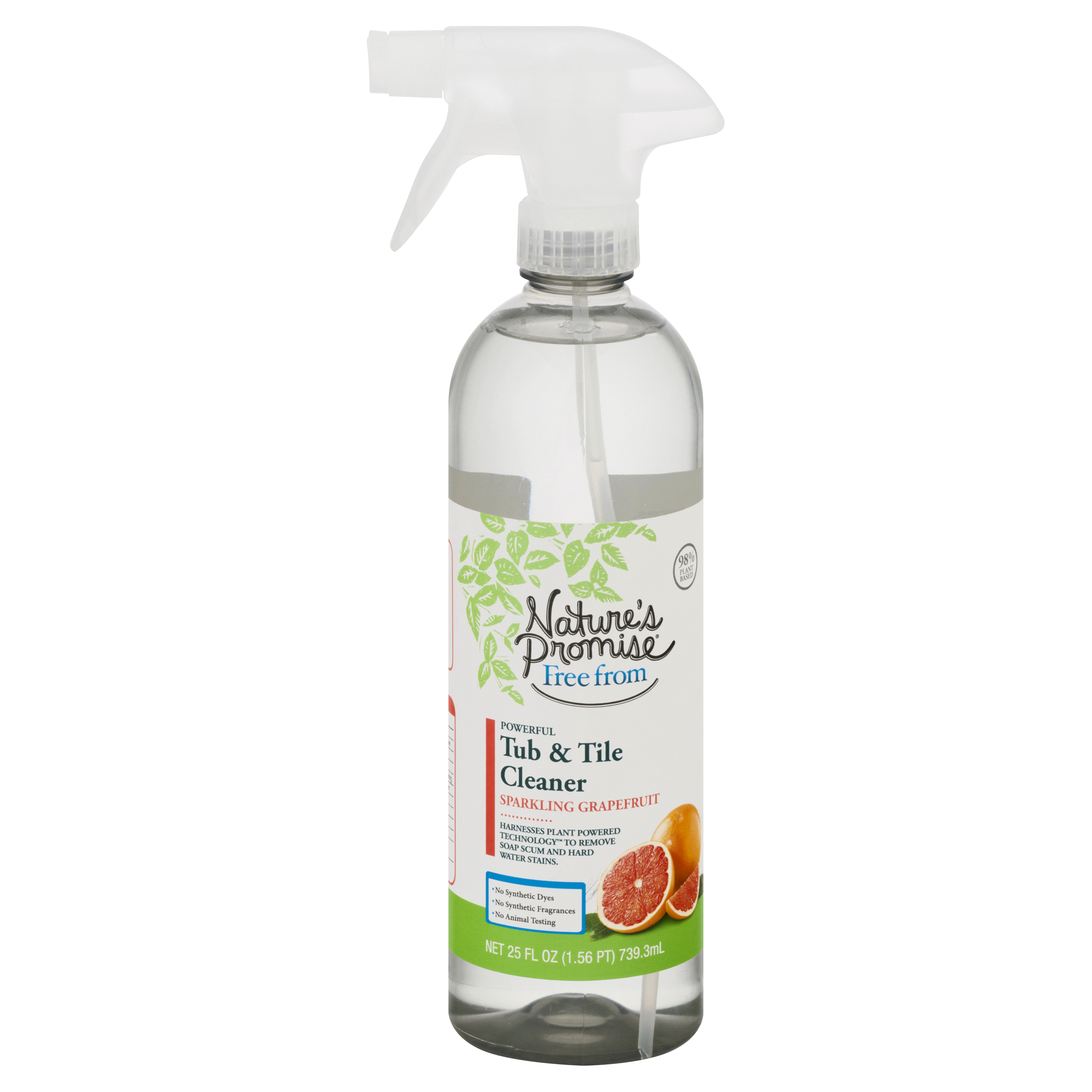 Natures Promise Free From Powerful Sparkling Grapefruit Tub & Tile Cleaner 25 oz BOTTLE