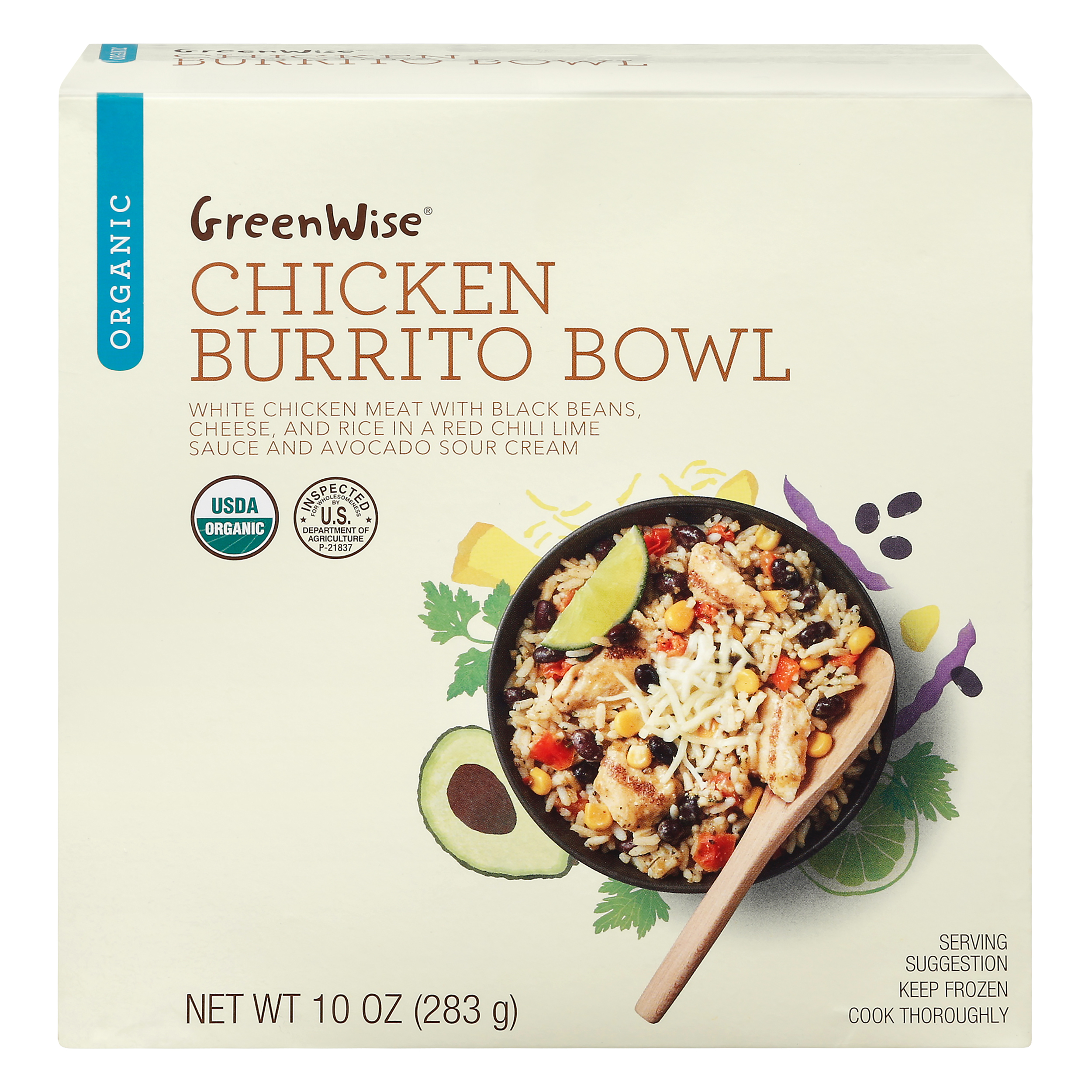 GreenWise Organic Chicken Burrito Bowl 10 oz BOX