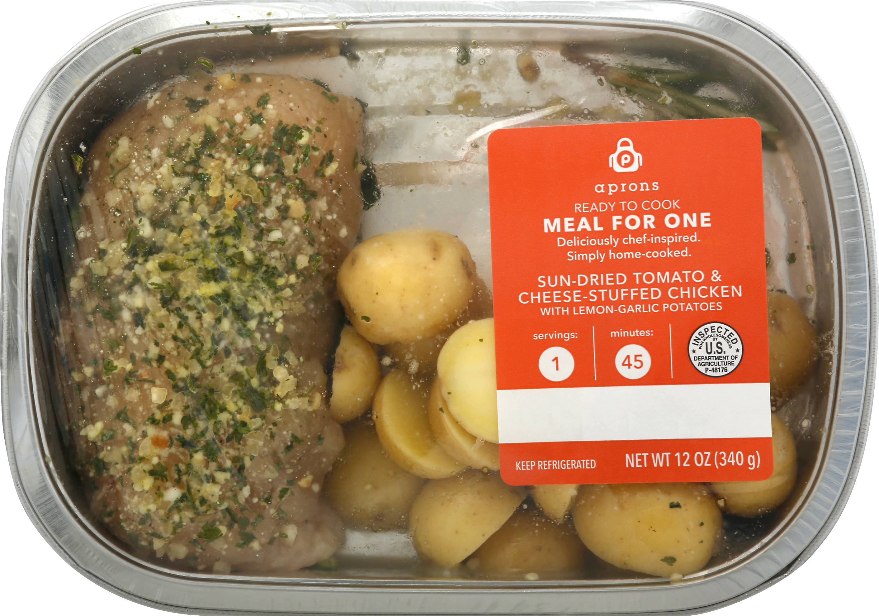 Publix Aprons Meal for One with Lemon-Garlic Potatoes Sun-Dried Tomato ...
