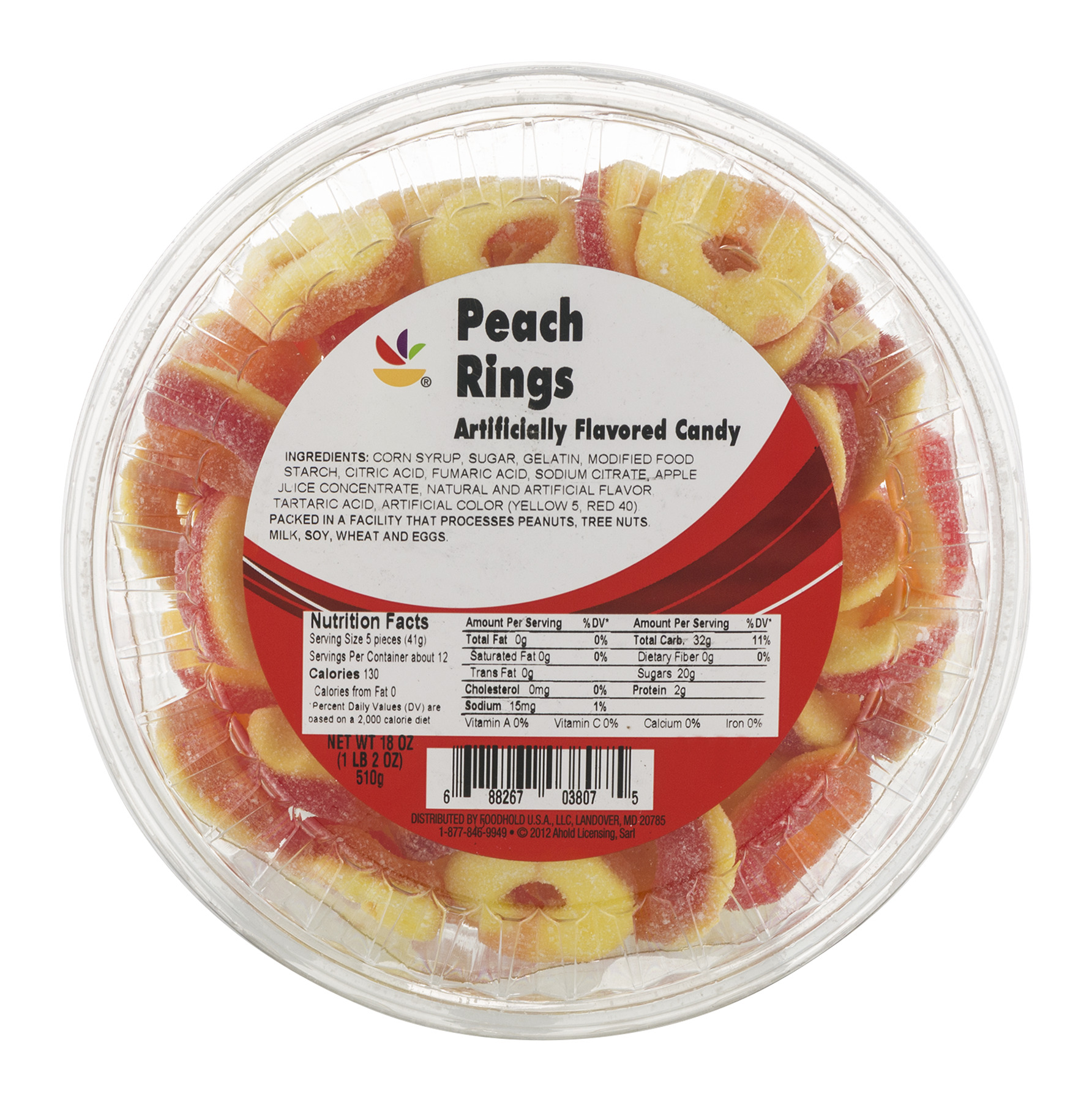 Ahold Peach Rings Candy